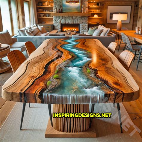 These Wood And Epoxy River Tables Are Where Elegance Meets The Wilderness