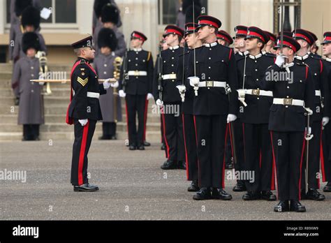 Sandhurst Officer Cadets Ahead Of The Arrival Of The Duke Of Cambridge