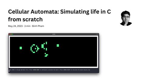 Github Pham Tuan Binh Life C Conway S Game Of Life From Scratch In C