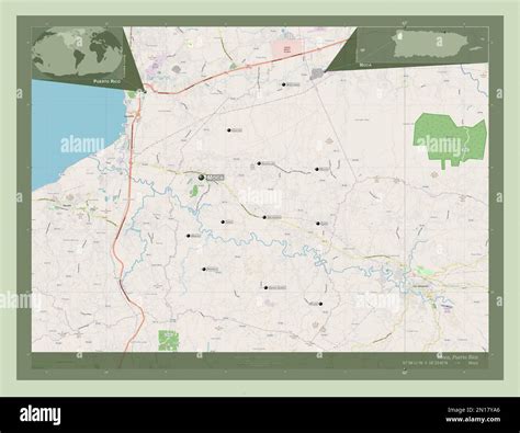 Moca Municipality Of Puerto Rico Open Street Map Locations And Names Of Major Cities Of The