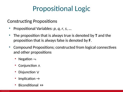 Chapter1 Part1 Propositional Logic Discrete Mathematics Pptx