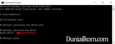 Tutorial Belajar Java Cara Menjalankan Kode Program Java Proses Compile Duniailkom