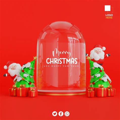 제품 디스플레이 3d 렌더링을 위한 크리스마스 배경 프리미엄 Psd 파일