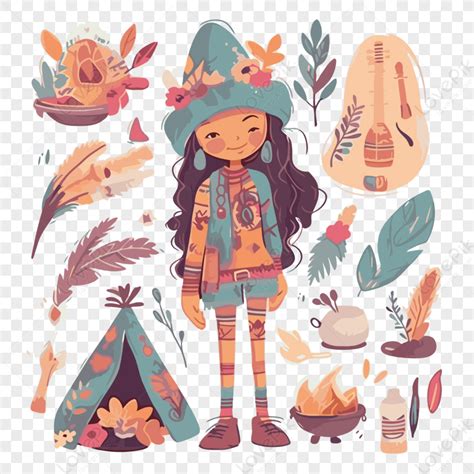 Pambansang Clipart Ng Mga Katutubong Bata Sa Tradisyonal Na Kasuotan Cartoon Vectormga Bata