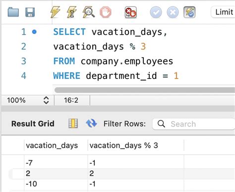 Modulus Operator Sql — Data Trail Mix
