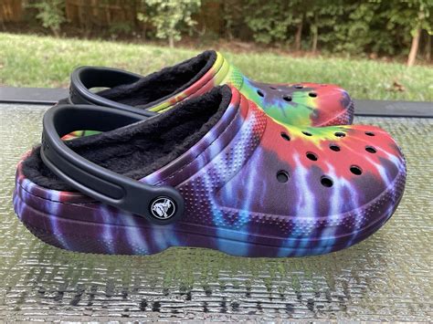 Crocs Classic Tie Dye Lined Winter Clog Shoes Womens Size 9 Mens Size