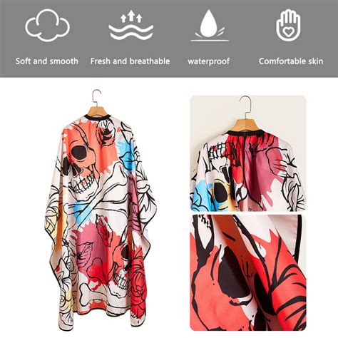 Badu Bg Антистатична фризьорска престилка Пелерина за подстригване Фризьорска рокля Пелерина