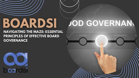 Navigating The Maze Essential Principles Of Effective Board Governance Boardsi