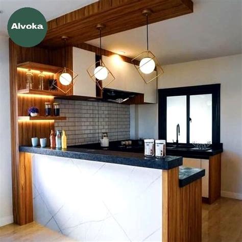 Jual Meja Island Dapur Meja Bar Kitchen Set Custom L 60 1 Muka