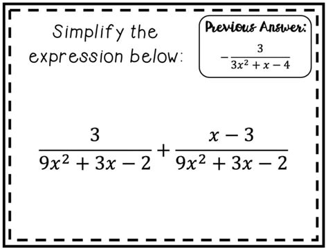 Addingsubtracting Rational Expressions Medium Scavenger Hunt Tpt