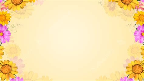 Yellow Flower Elegant Watercolor Flowers Flowers Nature Powerpoint