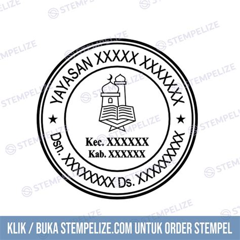 Contoh Stempel Yayasan 4 Pedesaan Nama