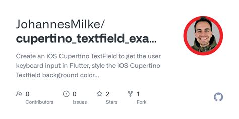 Github Johannesmilkecupertinotextfieldexample Create An Ios