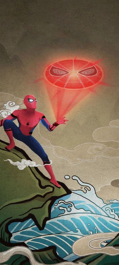 Spider Man Far From Home Textless Movie Poster Spiderman Spider Man