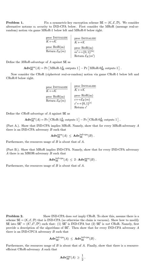 Solved These Problems Are In Foundations Of Cryptography At