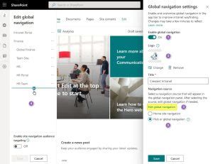 SharePoint Online How To Enable Global Navigation Using The App Bar SharePoint Diary