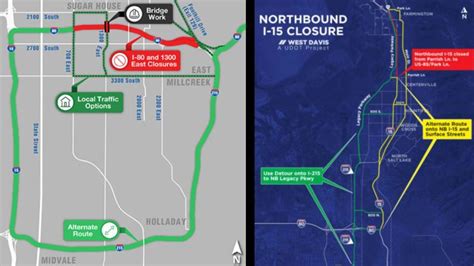 Udot Plans Weekend Closures On I 80 In Salt Lake City I 15 In Davis