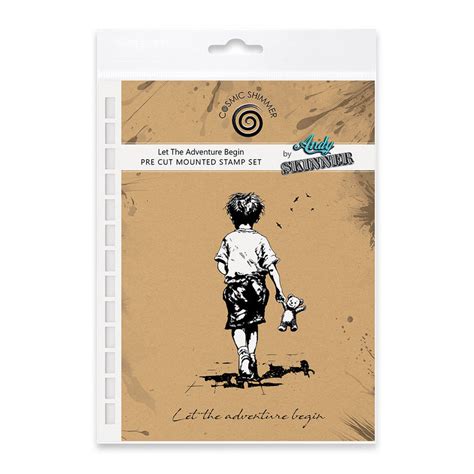 Andy Skinner Let The Adventure Begin Pre Cut Rubber Stamp Set 07