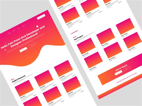 Desain Web Portfolio Figma