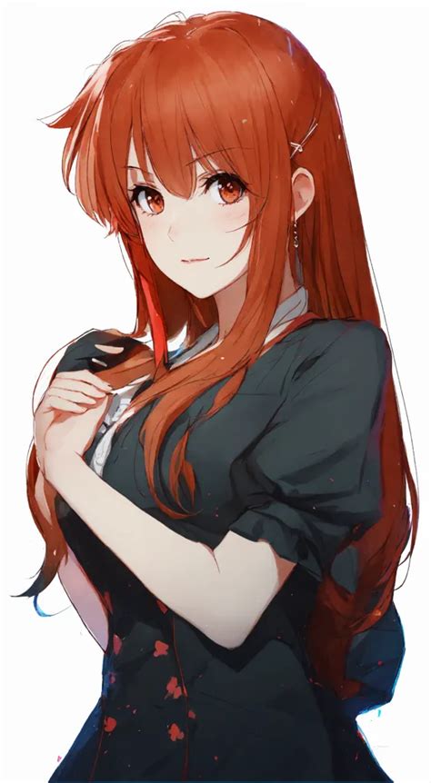 Anime Girl With Long Ginger Hair Rothaarige Werden Unterschätzt