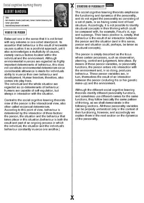 Test Prep 2 Personality Psychology Social Cognitive And Structural
