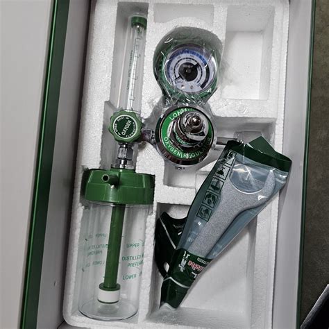 Longwell เกจ์หายใจ เกจ์ออกซิเจน สำหรับผู้ป่วย ใช้ต่อเข้ากับถังออกซิเจน Oxygen Regulator Brass