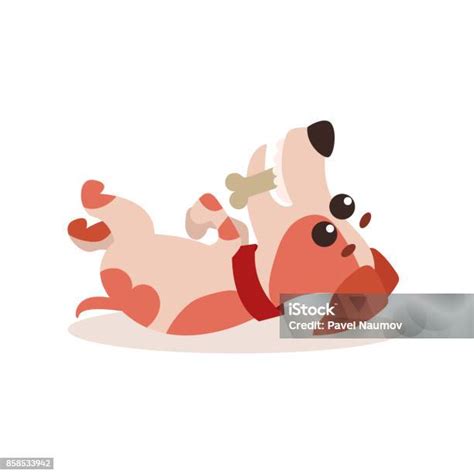 잭 러셀 테리어 문자 놀고 뼈 귀여운 재미 개 벡터 일러스트 레이 션 개에 대한 스톡 벡터 아트 및 기타 이미지 개 귀여운 독일 Istock