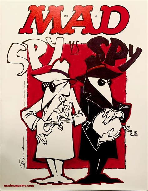 Spy Vs Spy In Ronald Shepherds Mad Magazine Sketch Cover Original