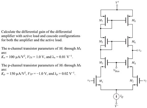 Solved Calculate The Differential Gain Of The Differential Chegg Com