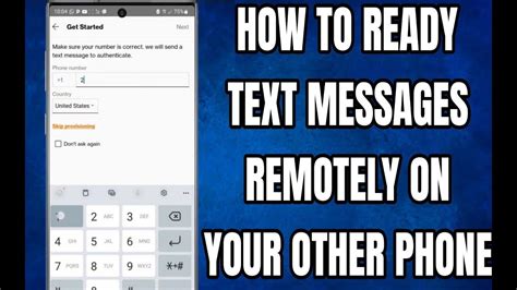 How To Read Text Messages Remotely On Your Other Phone Youtube