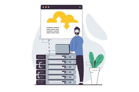 Premium Vector Saas Concept With People Scene In Flat Design For Web