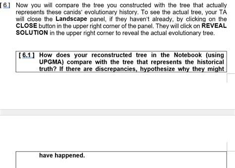 Now You Will Compare The Tree You Constructed With