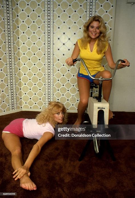 Actresses And Sisters Audrey Landers And Judy Landers Workout At Home