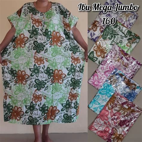 Jual Daster Ibu Gemuk Mega Jumbo Ld160 Rayon Adem Bb 100kg Muat Shopee Indonesia