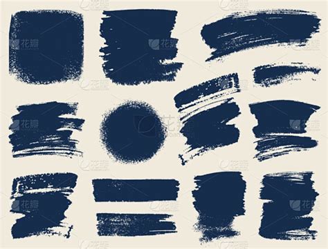 笔触 染色剂测试 分离着色 创造力 华丽的 染料 点状 绘制 布置 收集素材 花瓣网