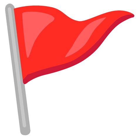 Red Triangle Flag Icon