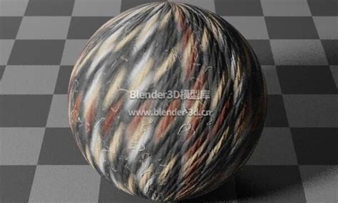 犬牙织纹布料面料编织物棉麻布贴图 Blender材质球纹理贴图模型下载 Blender3d模型库