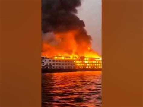 Nile Cruise Ship Near Luxor Carrying 220 Passengers Burned Completely