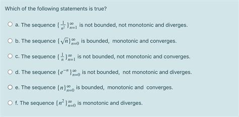solved which of the following statements is true a the