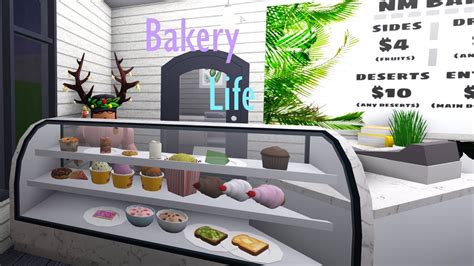 Day In A Life Of A Baker Roblox Bloxburg Bakery Tour Youtube