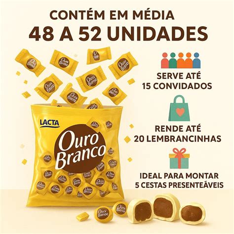 Comprar Bombom Lacta Ouro Branco Chocolate 1kg Pacote
