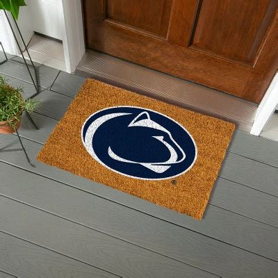 Evergreenncaa Logo Natural Coir 28 X 16 Inches Indoor Outdoor Doormat