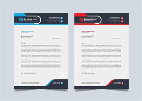 Minimal Corporate Business Modern Letterhead Design Template Creative
