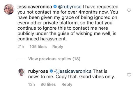 Exes Ruby Rose And Jess Origliasso Are Fighting Over Instagram And Its Getting Nasty