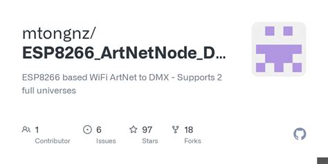 Github Mtongnzesp8266artnetnodedmx Esp8266 Based Wifi Artnet To