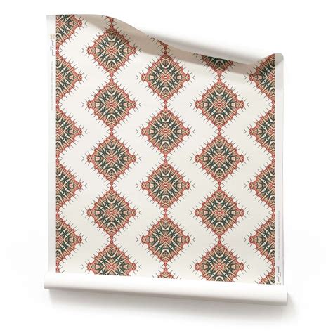 Cream Wallpaper With Peach Abstract Pattern · Desert Diamonds Medium