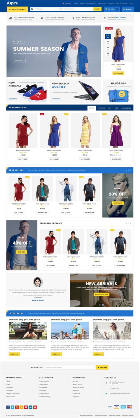 Aspire Responsive Multipurpose Html5 Template Web Inspiration Ecommerce Themes Website
