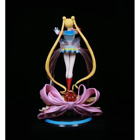 Sailor Moon Usagi Tsukino Led Light Pvc Figure 35 Cm Shopee Malaysia