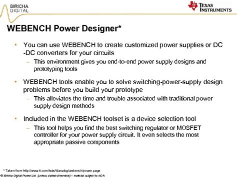 F WEBENCH Power Designer Power Supply Design Made