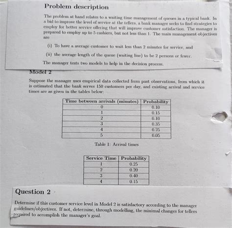 Solved Problem Description The Problem At Hand Relates To A Chegg